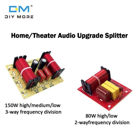 Diymore 80w Hifi High And Low Two Way Home Audio Splitter Speaker Splitter Two Division Audio