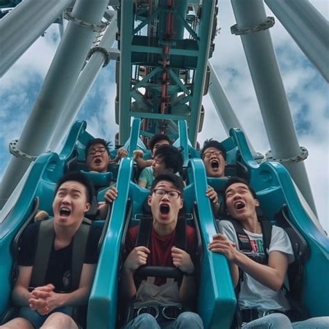 Free Thrilling Roller Coaster Image Amusement Excitement Thrill
