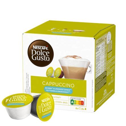 Nescafé Cappuccino Skinny Unsweetened 16 Capsule per Dolce Gusto
