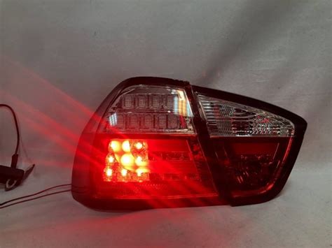新店【阿勇的店】寶馬 3系列 Bmw E90 05~08 前期 紅白晶鑽光導版 Led尾燈 E90 尾燈 Sonar Yahoo奇摩拍賣