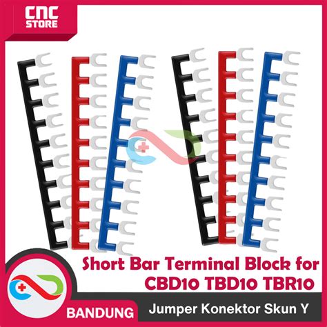 Jual Skun Jumper Konektor Short Bar Terminal Block For Tbr10 Cbr 10 Terminal Blok Model Skun Y