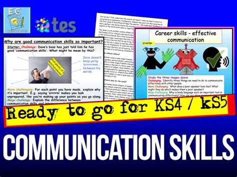 Communication Skills Teaching Resources