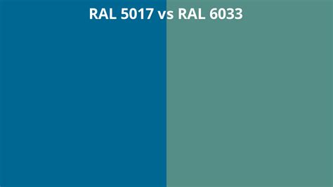 Ral 5017 Vs 6033 Ral Colour Chart Uk