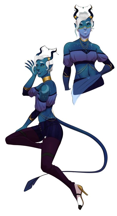 Art Oc Merry Midnight The Tiefling Glamour Bard Rdnd