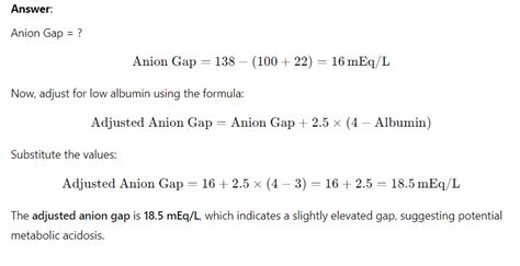 Anion Gap Calculator Medicalculators