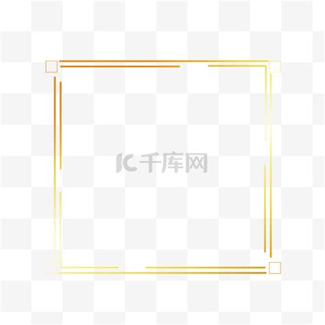 金色线条线框图片 金色线条线框图片素材免费下载 千库网