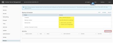 Backup Vmware Vcenter Server Using Smb Protocol Vgeek Tales From