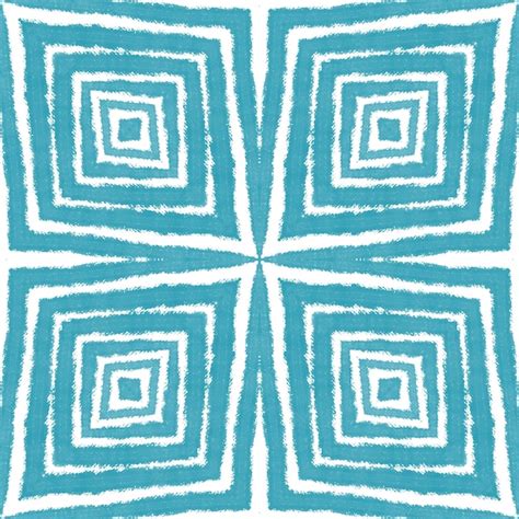 Premium Photo Mosaic Seamless Pattern Turquoise Symmetrical