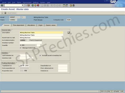 As11 Create Asset Sub Number