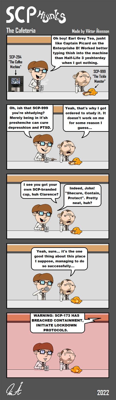 Scp Hijinks The Cafeteria Original Comic By Me R Scp