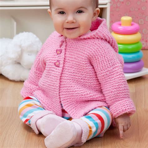 Free Easy Red Heart Play Date Cardi Knitting Pattern Yarnspirations