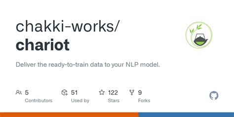 Github Chakki Workschariot Deliver The Ready To Train Data To Your