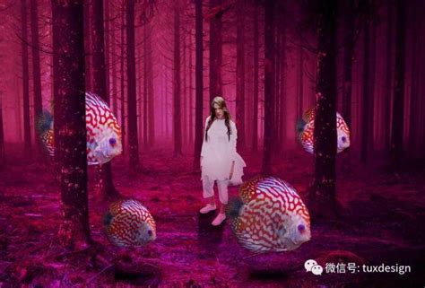 Ps教程｜创意合成，童话里的梦幻森林鱼儿嬉戏林间 知乎