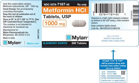 Dailymed Metformin Hydrochloride Tablet Film Coated