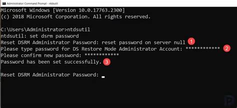 Reset Dsrm Administrator Password Using Ntdsutil
