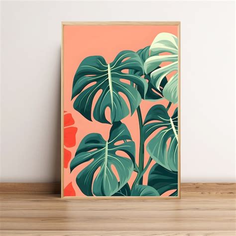 Monstera Wall Art Etsy