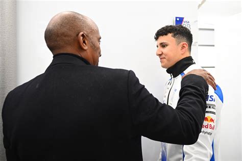 Heartwarming Moment Sees Lewis Hamiltons Dad Console F1 Rookie After