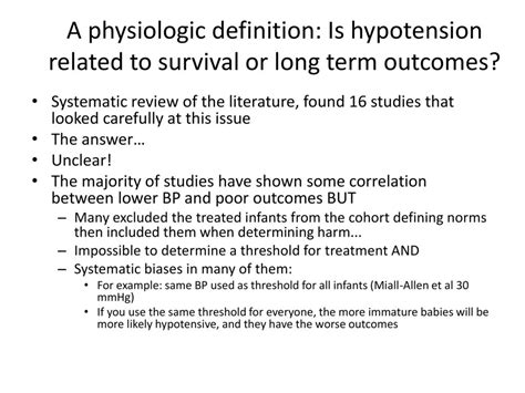 Treating Hypotension In The Preterm Newborn Ppt Download