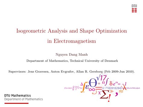 Pdf Isogeometric Analysis And Shape Optimization In Electromagnetism