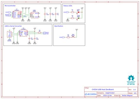 CH E USB Host Development Board OSHWLab