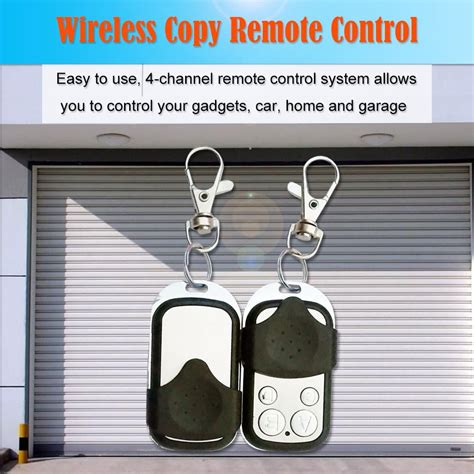 Duplicador De Clonación De 4 Canales Key Fob 433mhz Control Remoto De