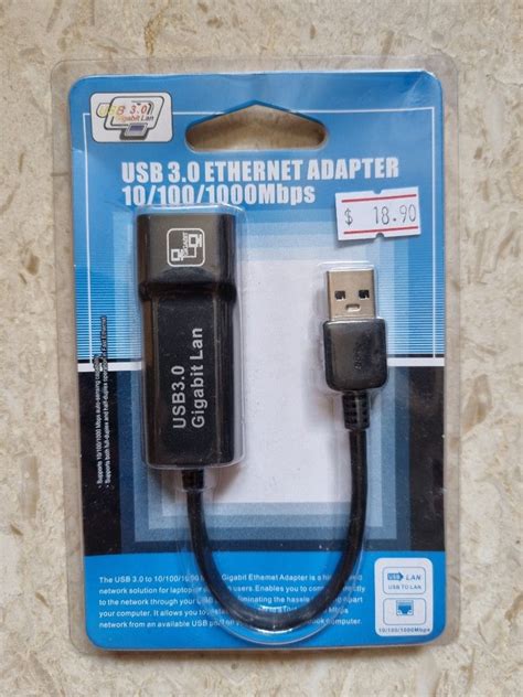 Usb30 Ethernet Adapter 101001000mbps Computers And Tech Parts