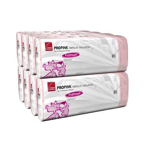 White Fiberglass Ceiling Insulation Batts