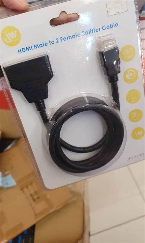 Dual Port Hdmi Splitter Computers And Tech Parts And Accessories Cables And Adaptors On Carousell