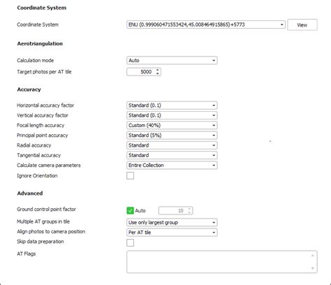 Setting Build Parameters Advanced Settings