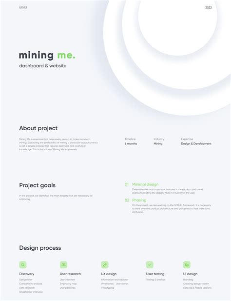Mining Dashboardandwebsite Behance
