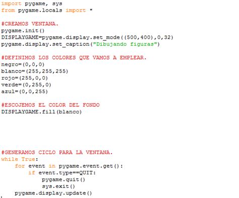 Creacion De Figuras Con Pygame Ejercício Básico En Python El Programador Chapuzas
