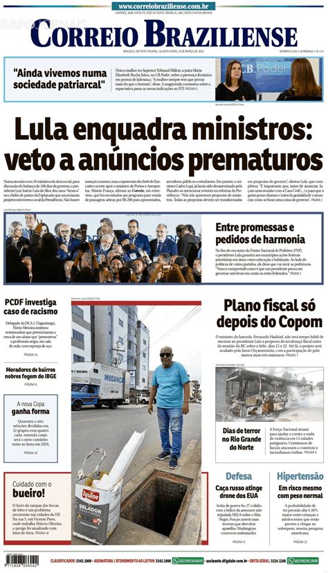 Correio Braziliense 15 Mar 2023 Jornais E Revistas SAPO Pt