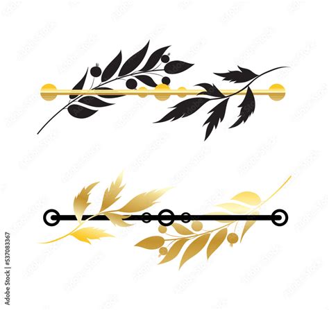 Gold Decorative Scroll Clip Art