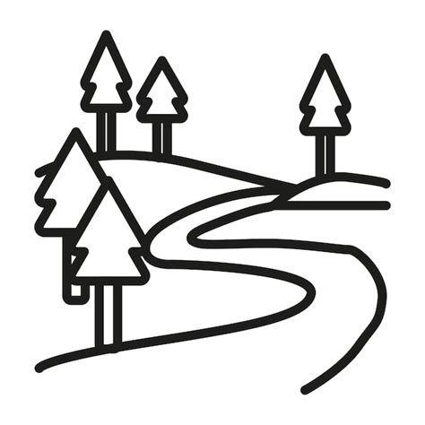 Premium Vector River Vector Illustration