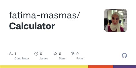Github Fatima Masmas Calculator
