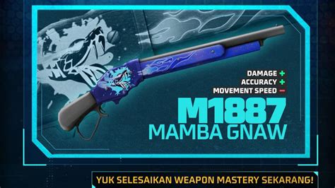 Cara Dapatkan Skin SG 2 Kayu M1887 Mamba Gnaw FF Secara Gratis