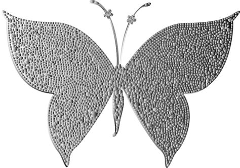 Monochromatic Tiled Butterfly Openclipart