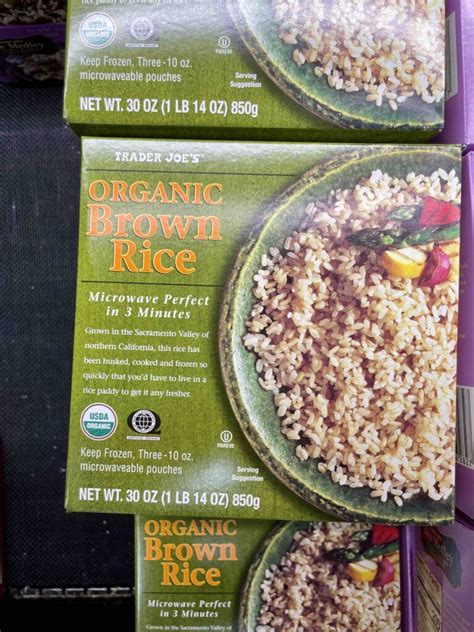 39 Trader Joes Frozen Brown Rice Nutrition Label