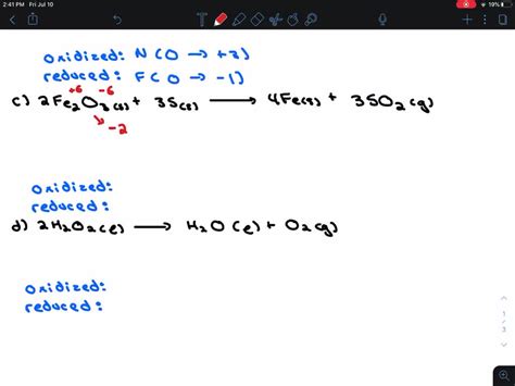 SOLVED In Each Of The Following Reactions Identify Which Element Is