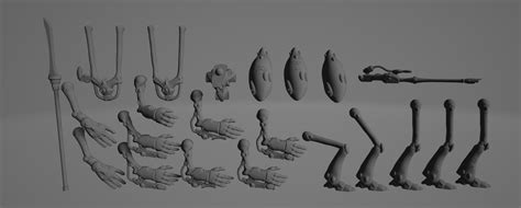 3d File Old Space Pointy Ears Ghost Robot Assembly 👴 ・3d Print Design