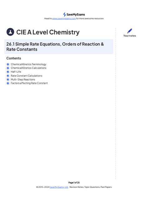 simple rate equations ordersof reactions and rate constants pdf