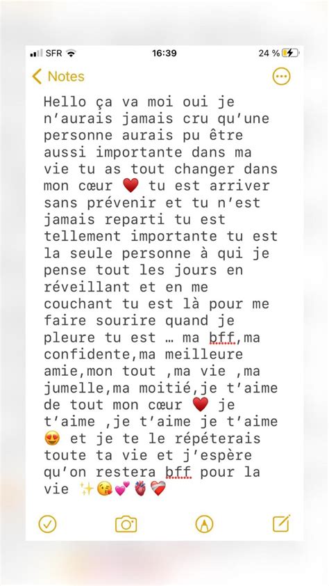 Envoie ça à ta meilleure amie Poeme pour meilleure amie Texte