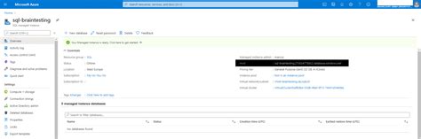 set up an azure sql managed instance and connect over a s2s ipsec vpn