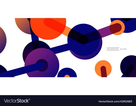 Network Concept Abstract Background Dots Vector Image