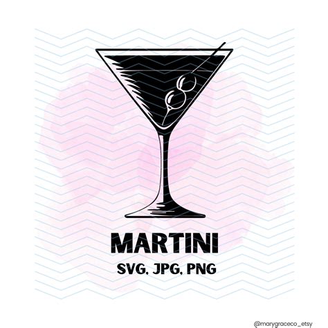 Martini Svg Martini Clipart Martini Cricut Martini Cut File Martini