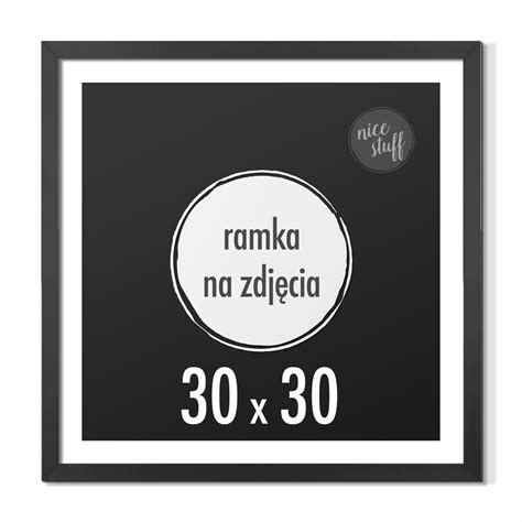Ramka na zdjęcia 30x30 cm Ramki kwadratowa czarna 13480322711 Allegro pl