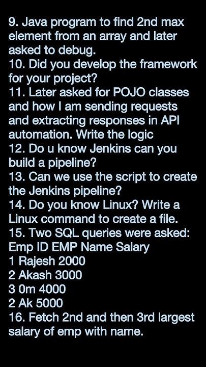 2024 Zeta Interview Questions Asked For Automation Qa Java Sdetqa Automation Youtube