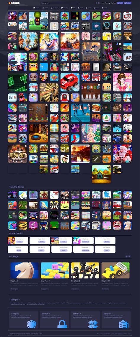 Gamio Arcade HTML Game Portal PHP Script By Deluxescript Codester