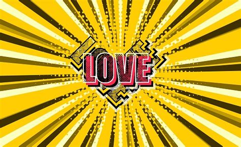 사랑 발렌타인 데이 만화 텍스트입니다 컬러 팝 아트 하프 톤 일러스트 배너입니다 빈티지 만화 책 포스터입니다 거리 예술 거리