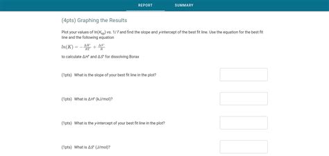 solved report summary 14pts calculations and analysis use